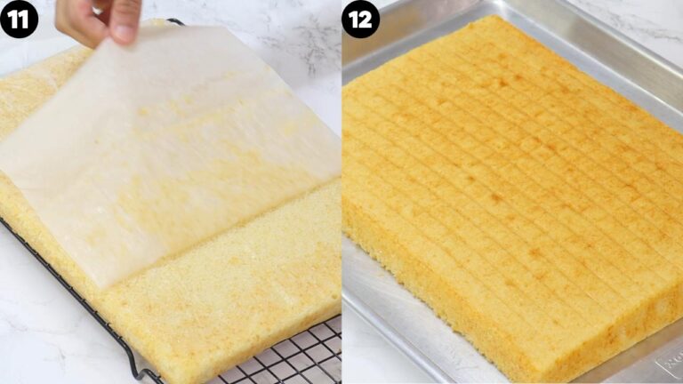 Fluffy Vanilla Sheet Cake - Cakes by MK