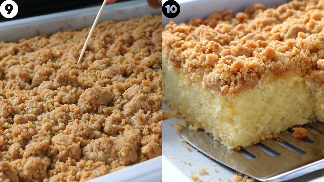 Moist Crumb Cake (So Buttery!) - Cakes by MK
