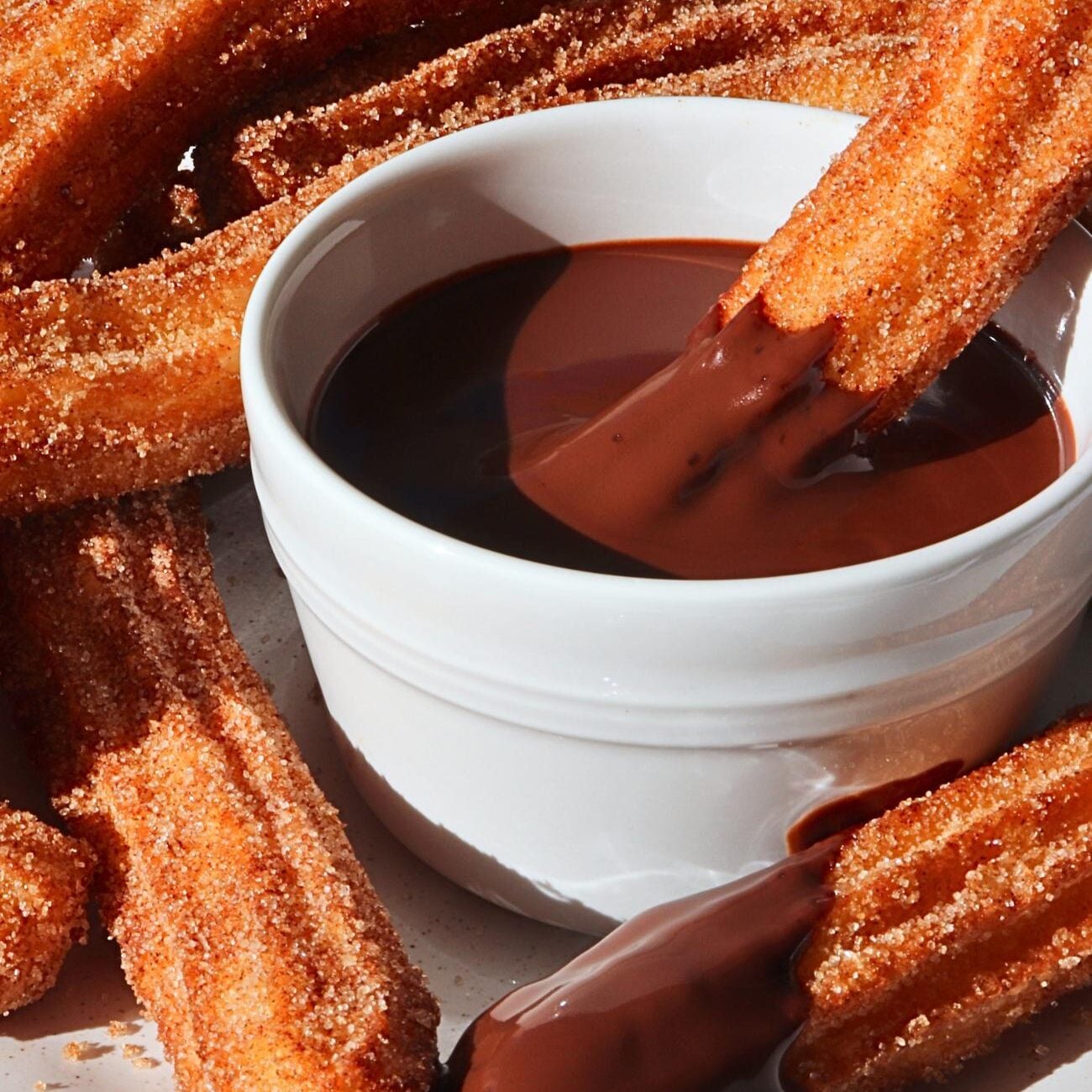 Homemade Churros with Chocolate Sauce - Cakes by MK