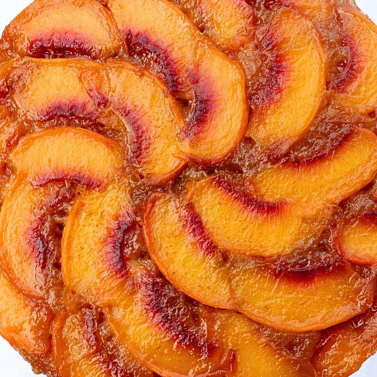 Moist Peach Upside Down Cake - Cakes by MK